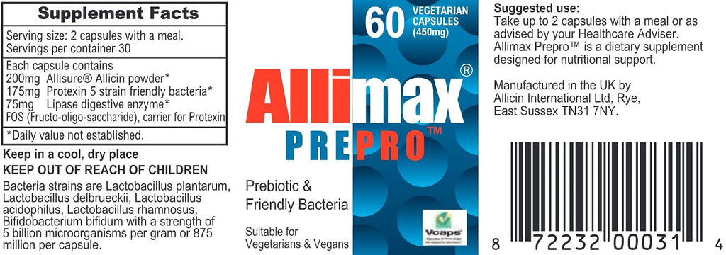 ALLIMAX probiotics for gut balance