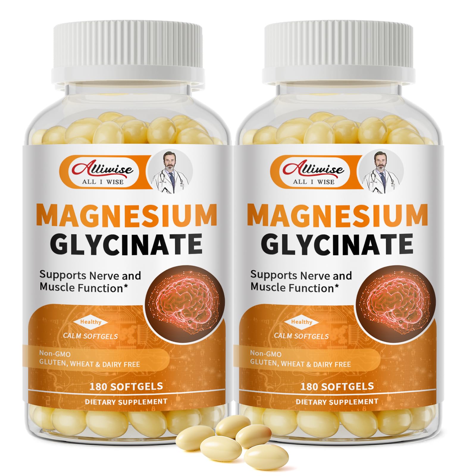 Alliwise Magnesium Glycinate softgels