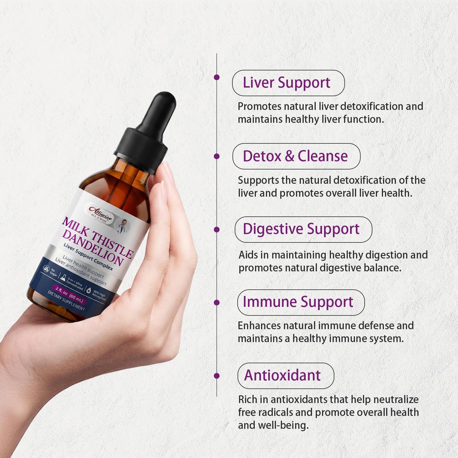 Alliwise Milk Thistle extract benefits