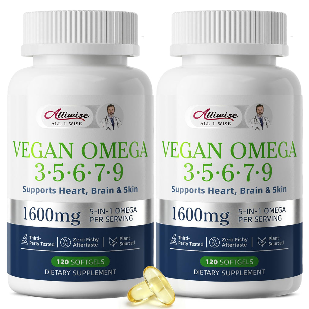 Alliwise vegan omega 3-6-9 softgels