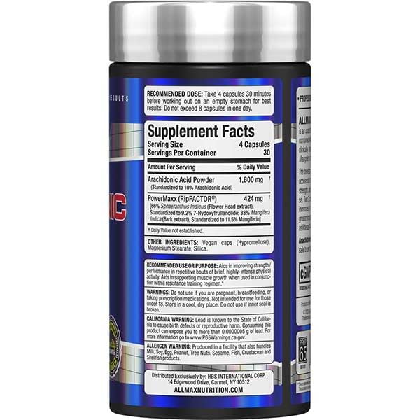 ALLMAX Arachidonic Acid energy boosting formula