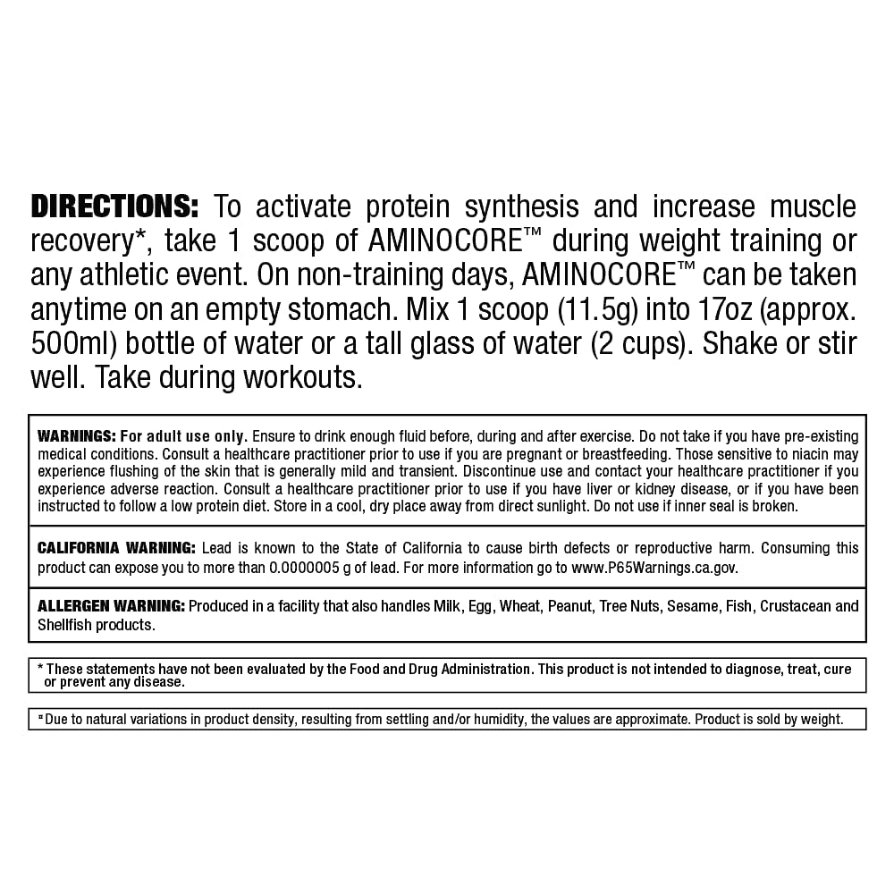 ALLMAX BCAA powder for hydration