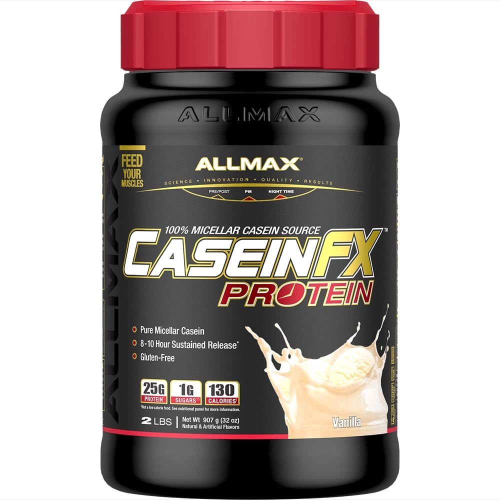 ALLMAX Casein-FX vanilla protein powder