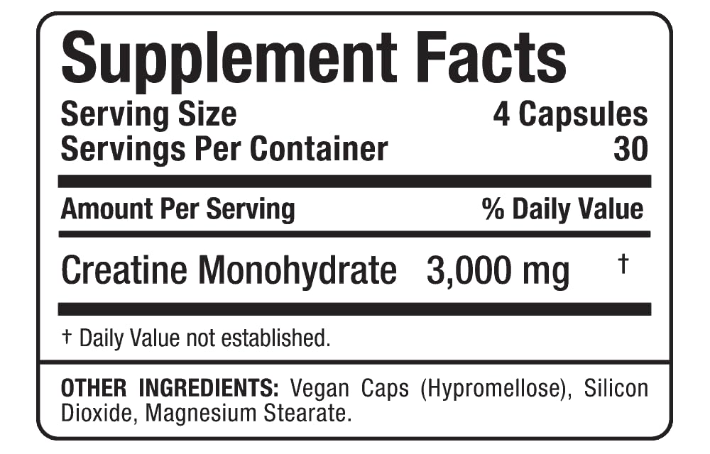 ALLMAX creatine capsules for strength training