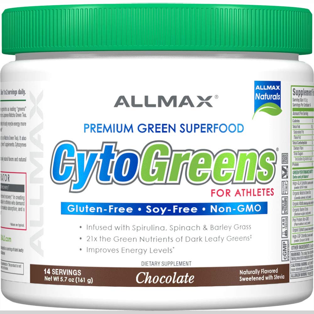 ALLMAX CytoGreens chocolate super greens powder
