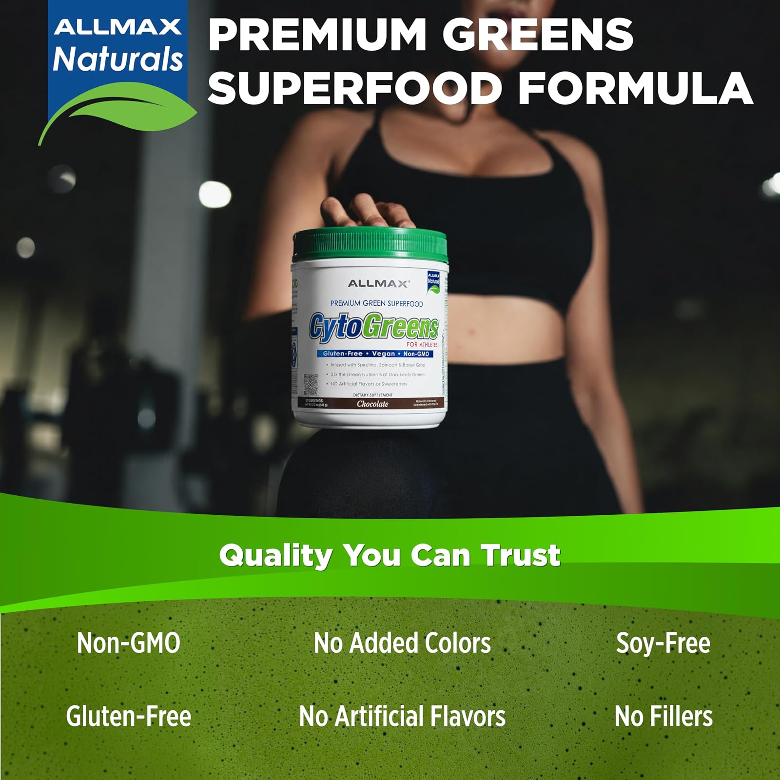 ALLMAX CytoGreens nutrient-rich superfood