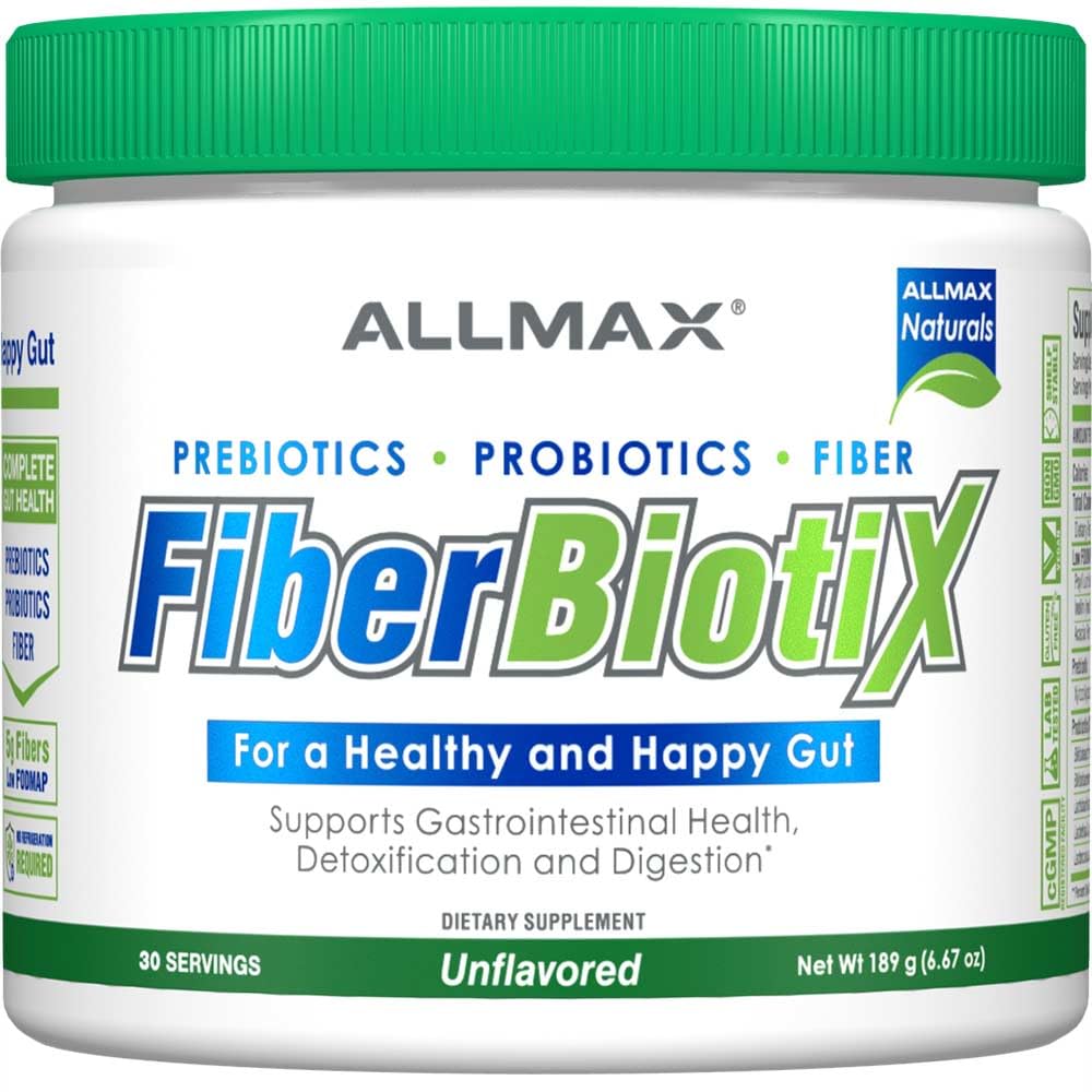 ALLMAX FiberBiotix unflavored fiber powder