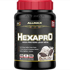 ALLMAX HexaPro protein powder cookies and cream