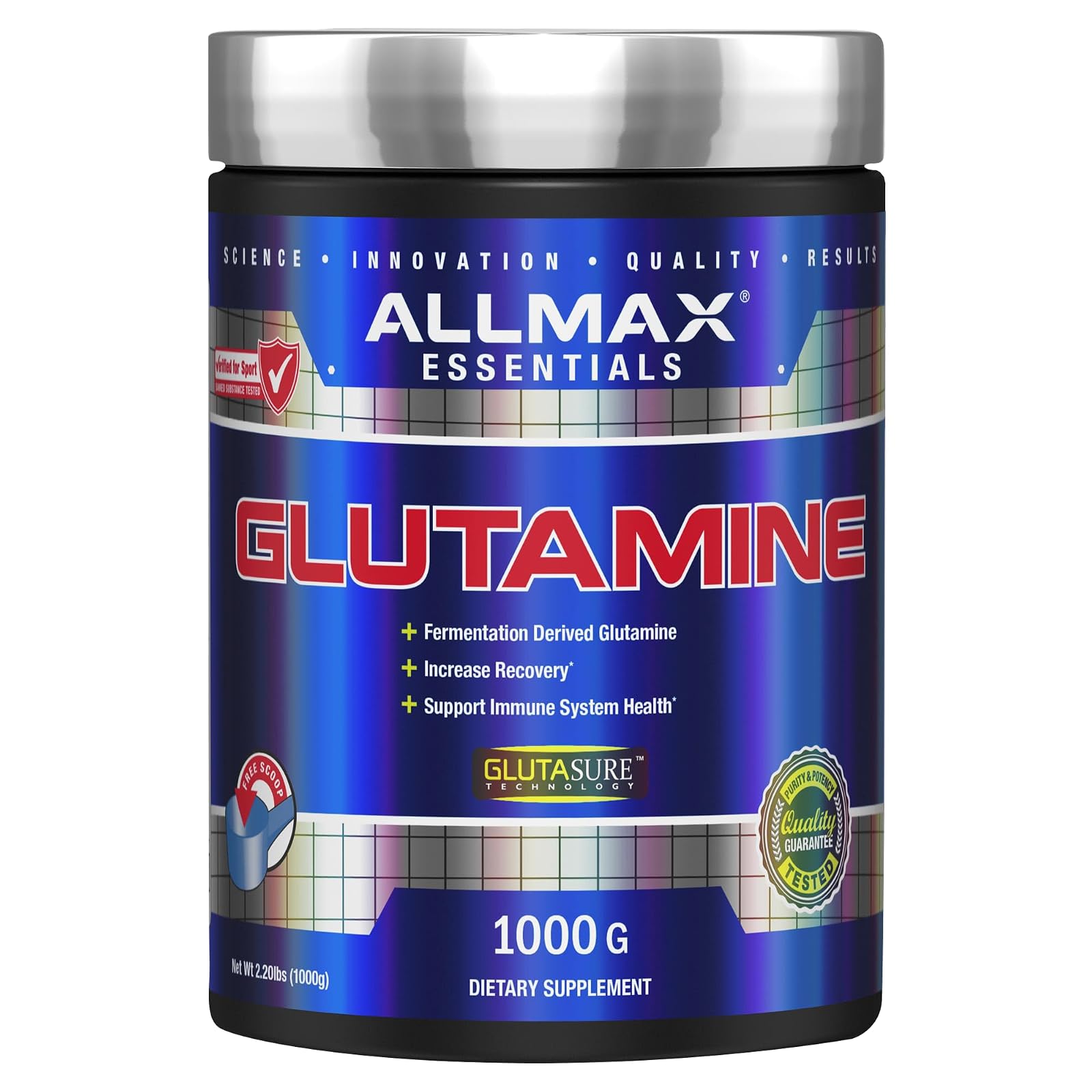 ALLMAX L-Glutamine powder for recovery