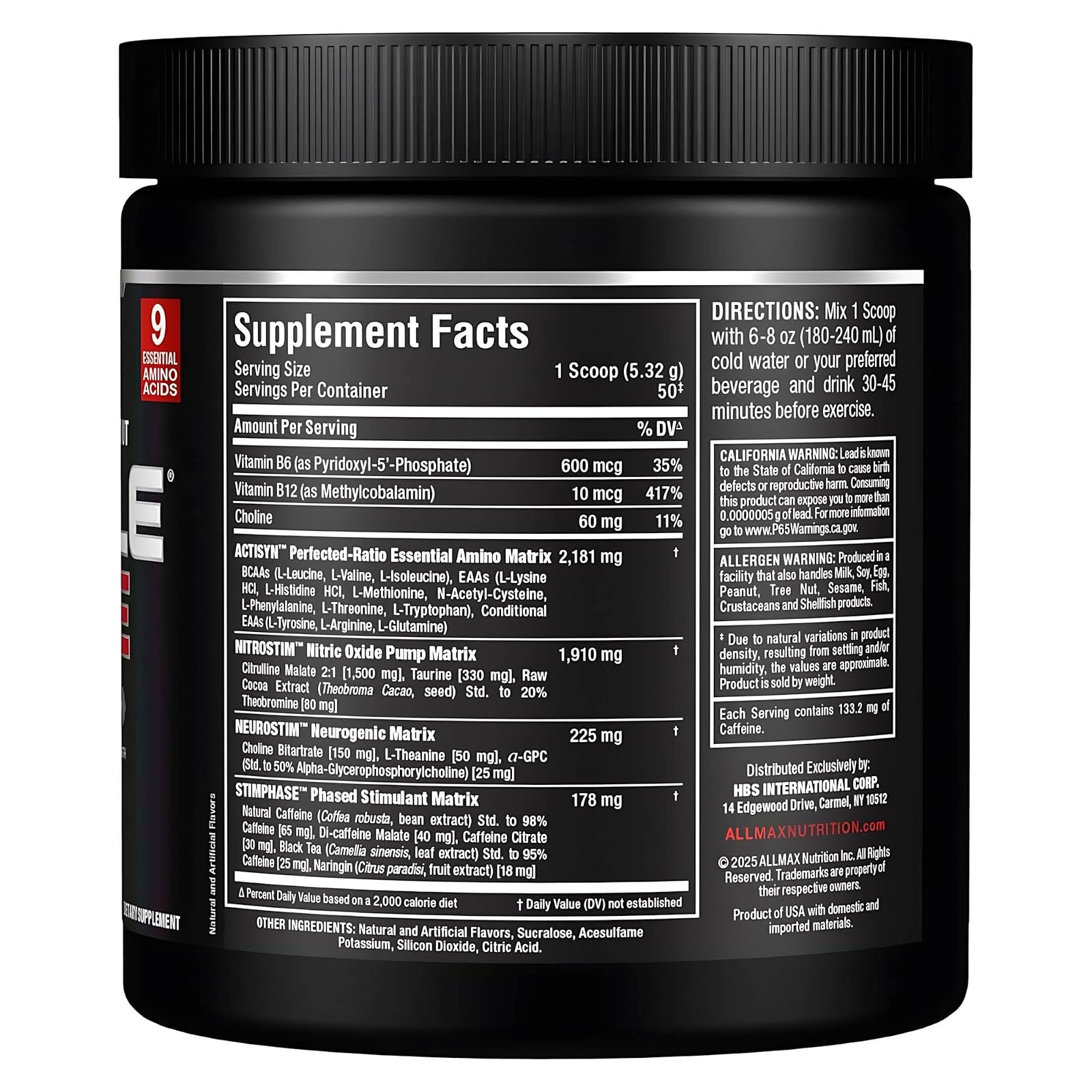 ALLMAX pre-workout for enhanced performance