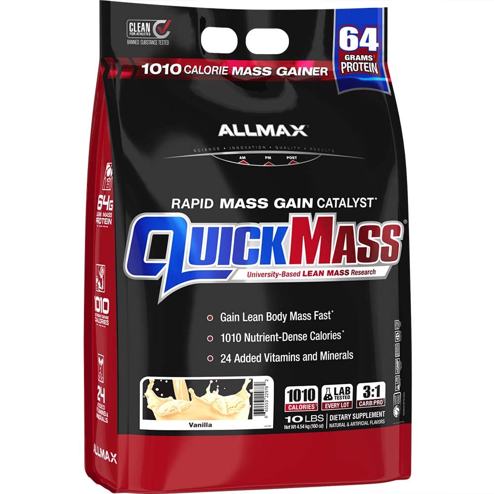 ALLMAX QUICKMASS weight gainers vanilla flavour