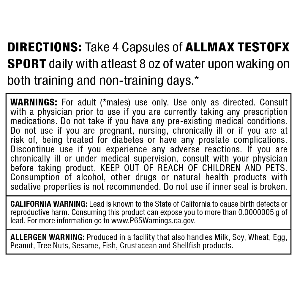 ALLMAX TESTOFX Sport performance capsules