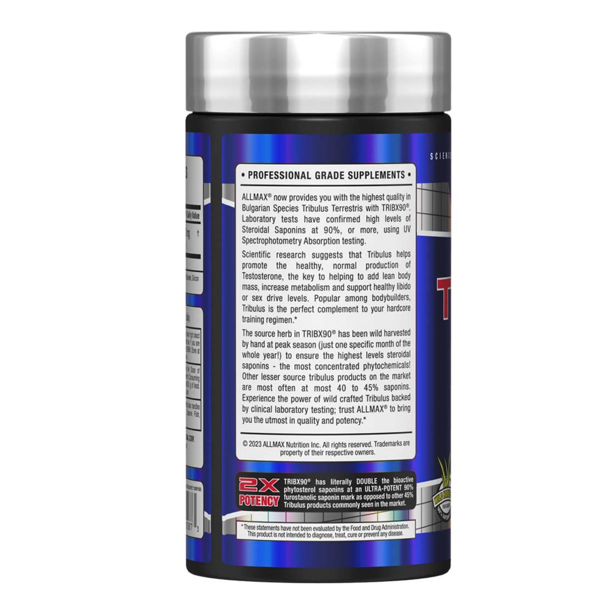 ALLMAX tribulus capsules for vitality