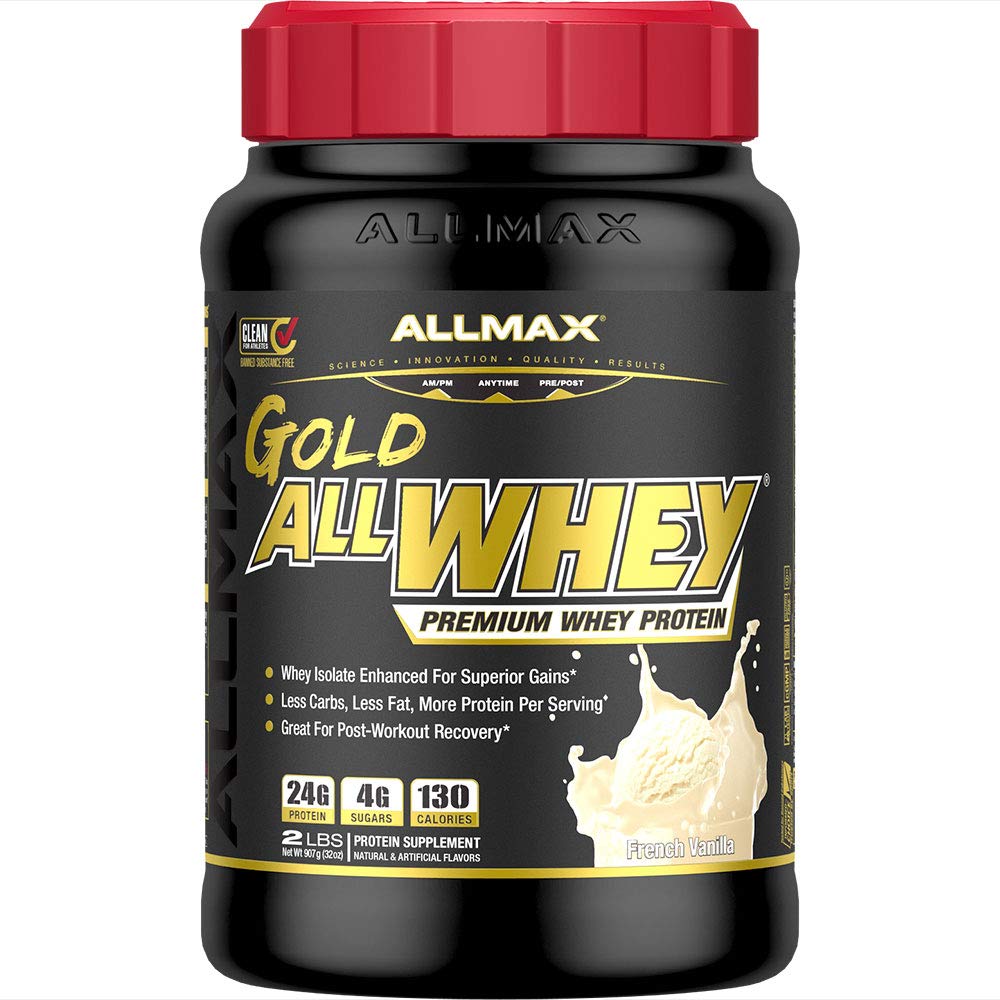 ALLMAX whey protein French vanilla flavour