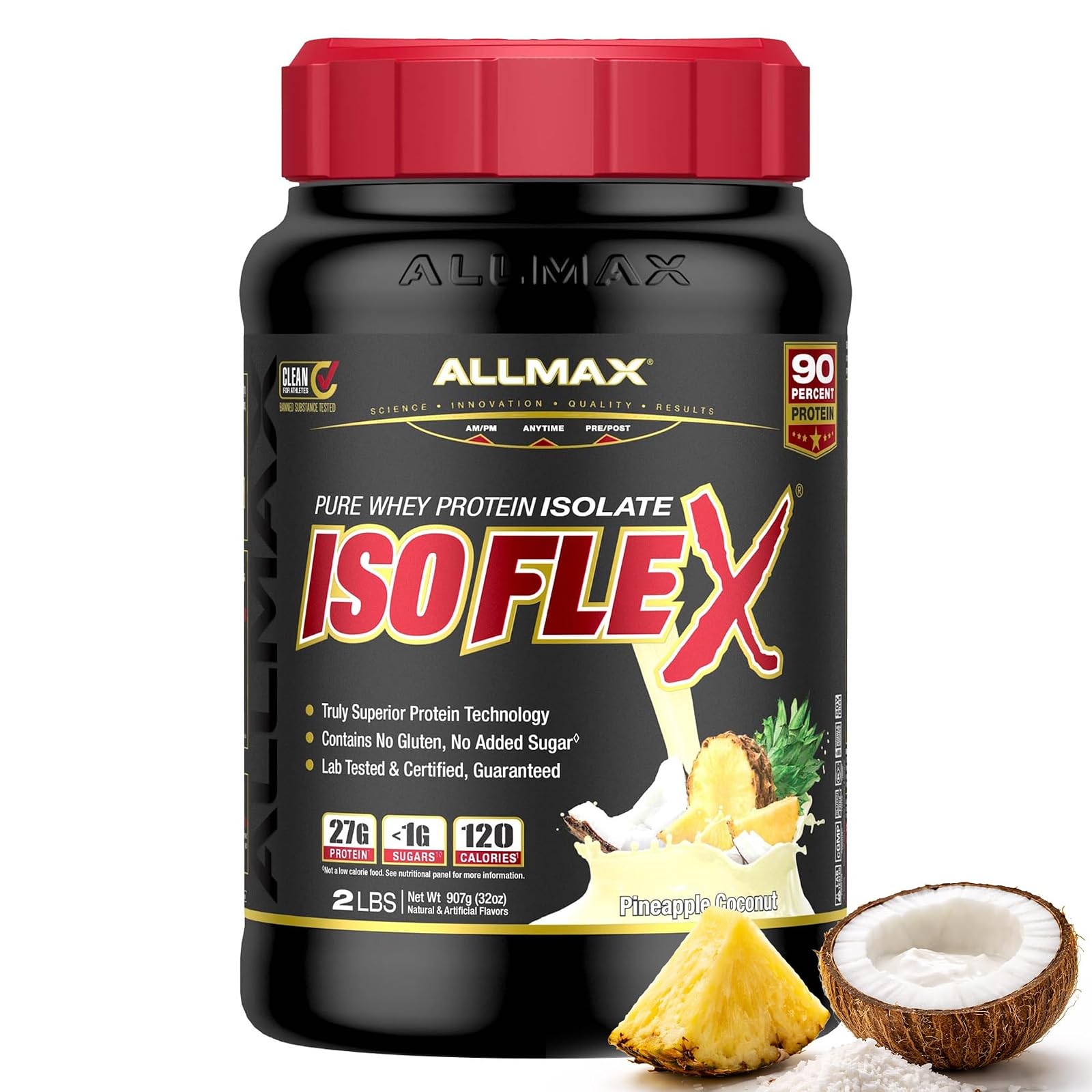ALLMAX whey protein isolate pineapple coconut