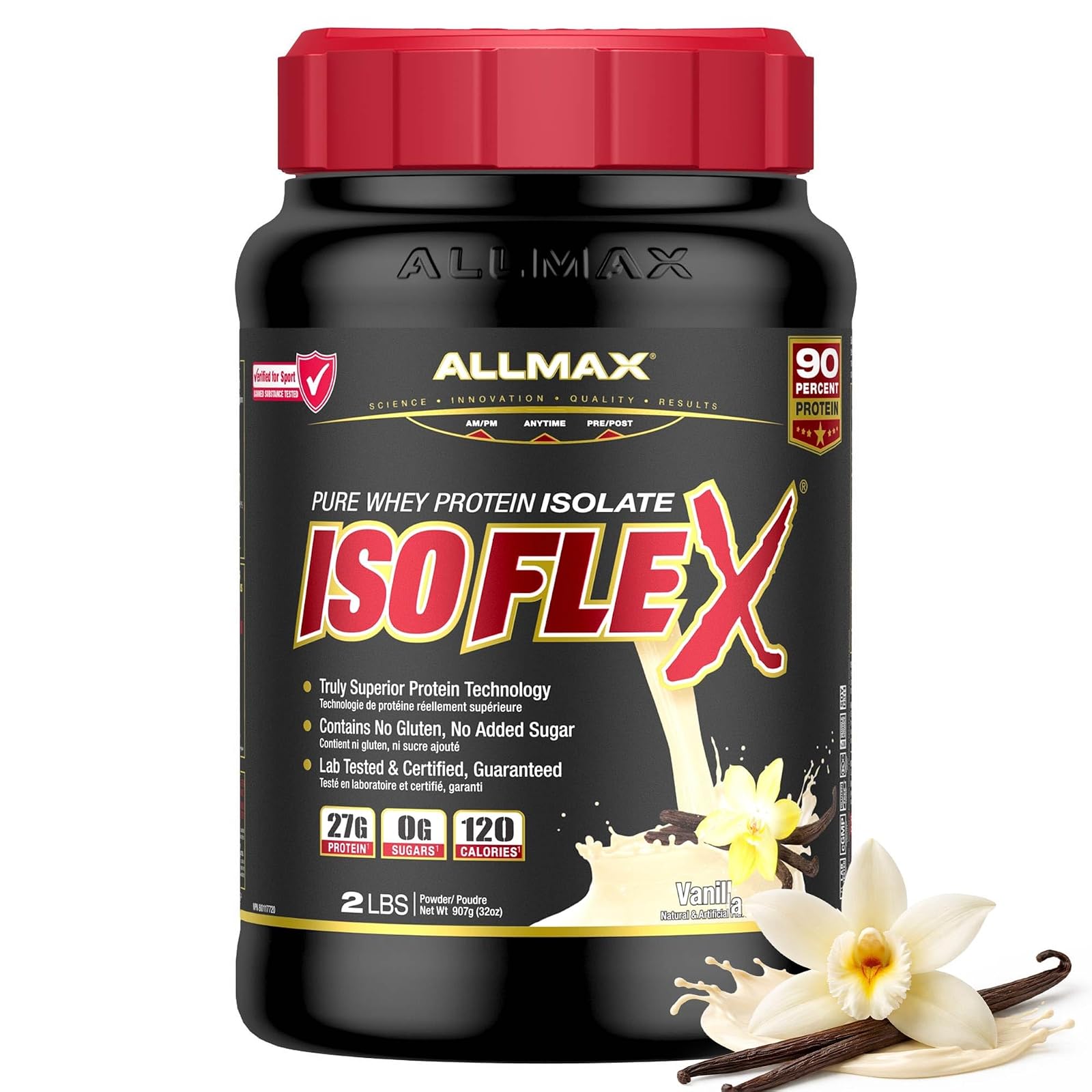 ALLMAX whey protein isolate vanilla