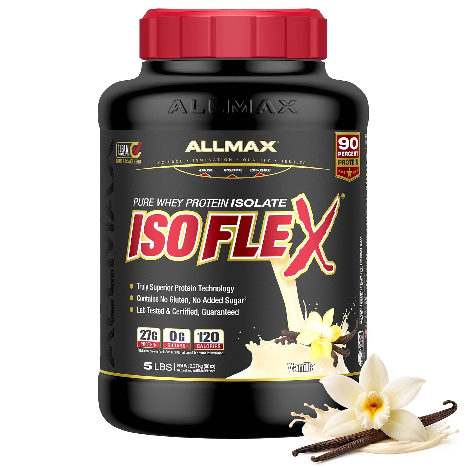ALLMAX whey protein isolate vanilla