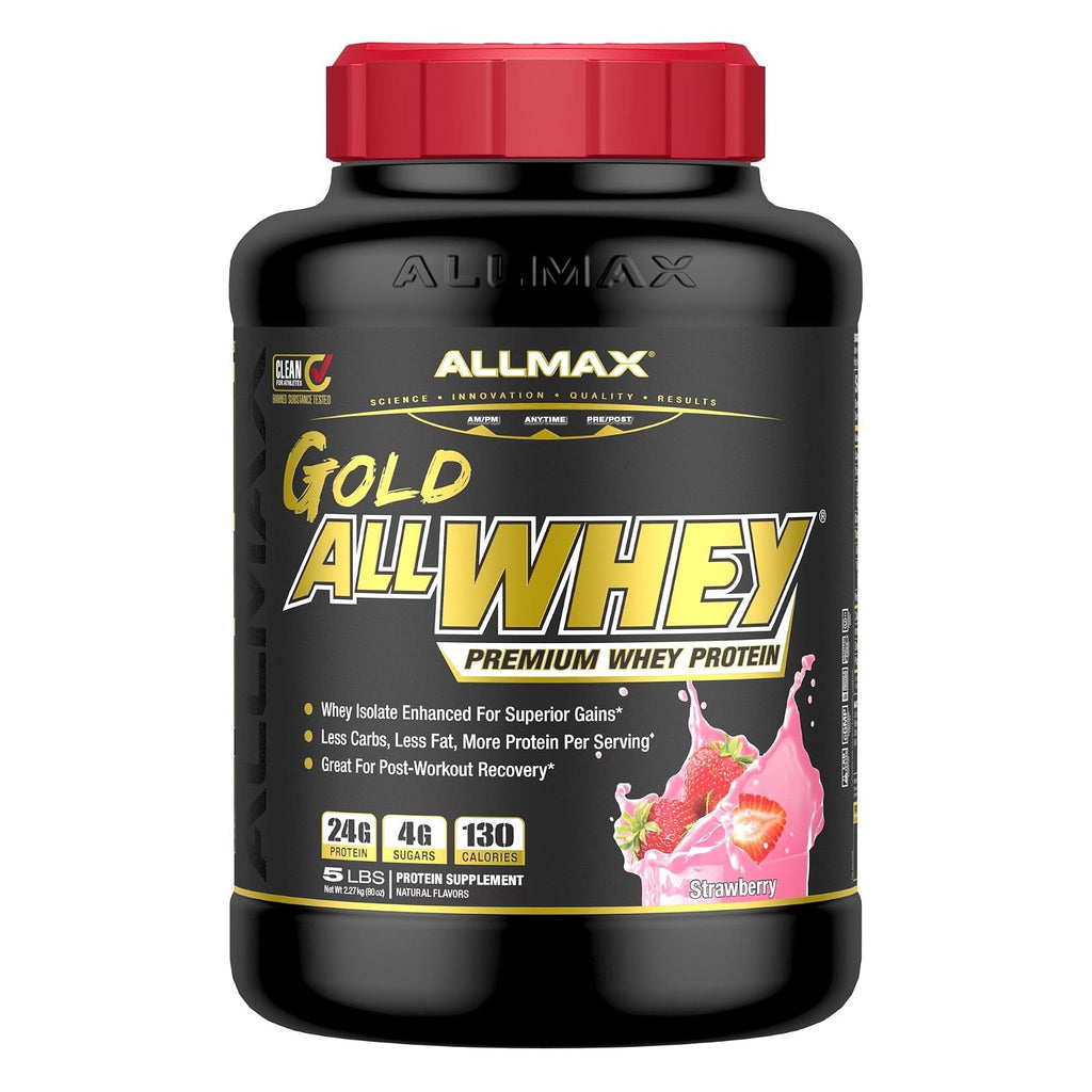 ALLMAX whey protein strawberry flavour