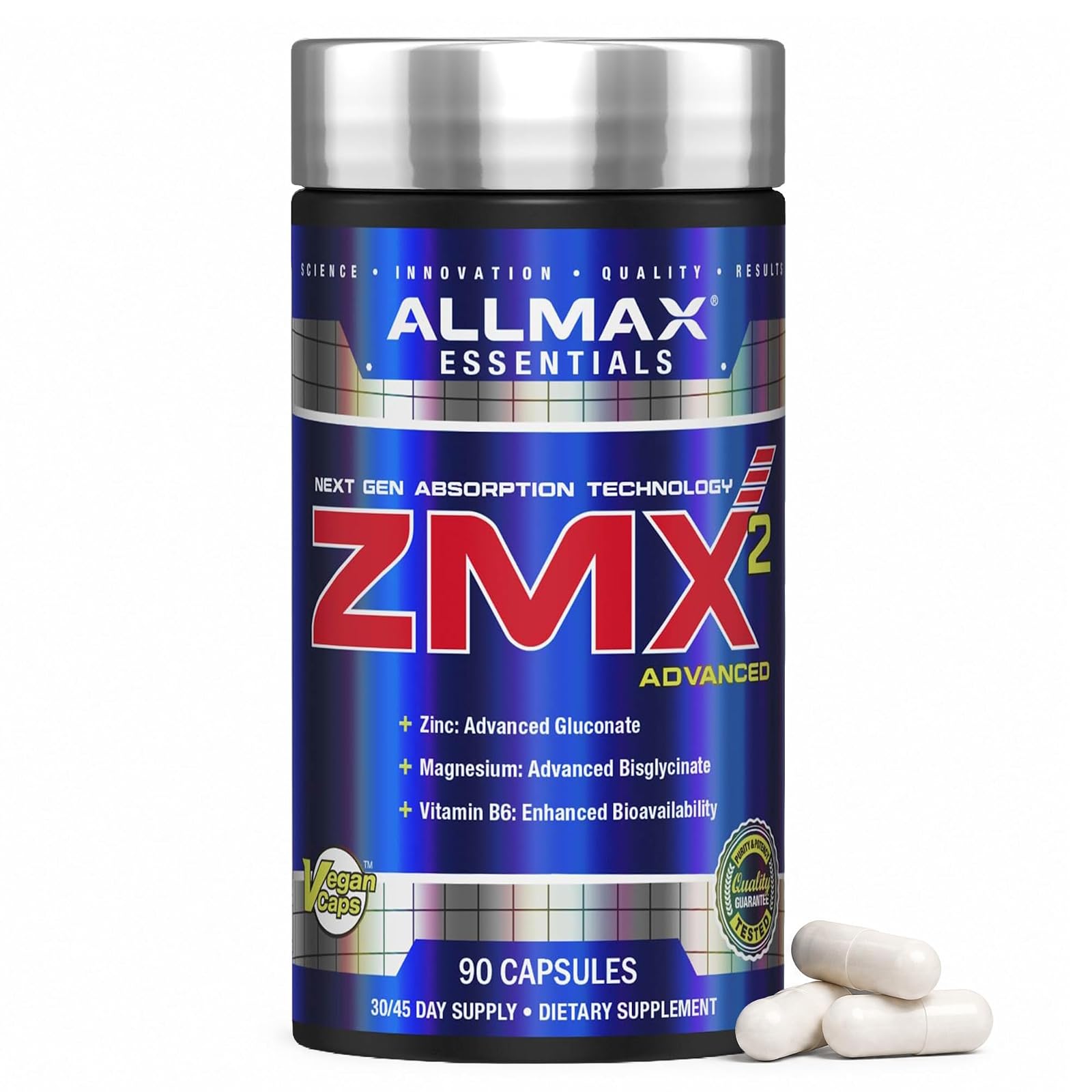 ALLMAX ZMX2 zinc magnesium supplement
