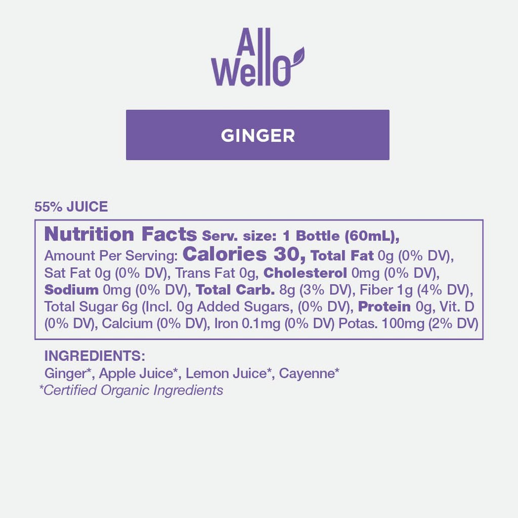 ALLWELLO ginger shot for immunity