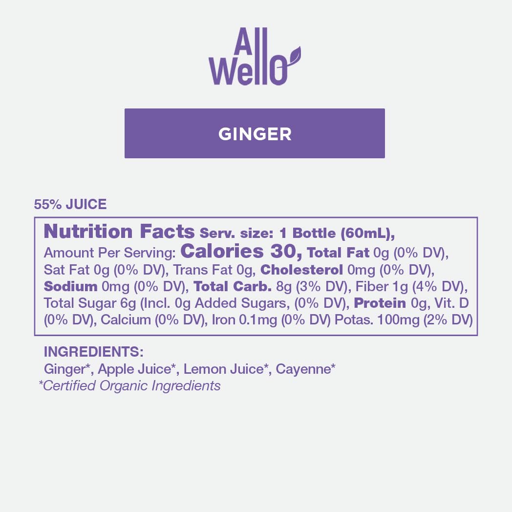 ALLWELLO ginger shot for immunity