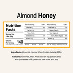 Almond honey protein bars snack