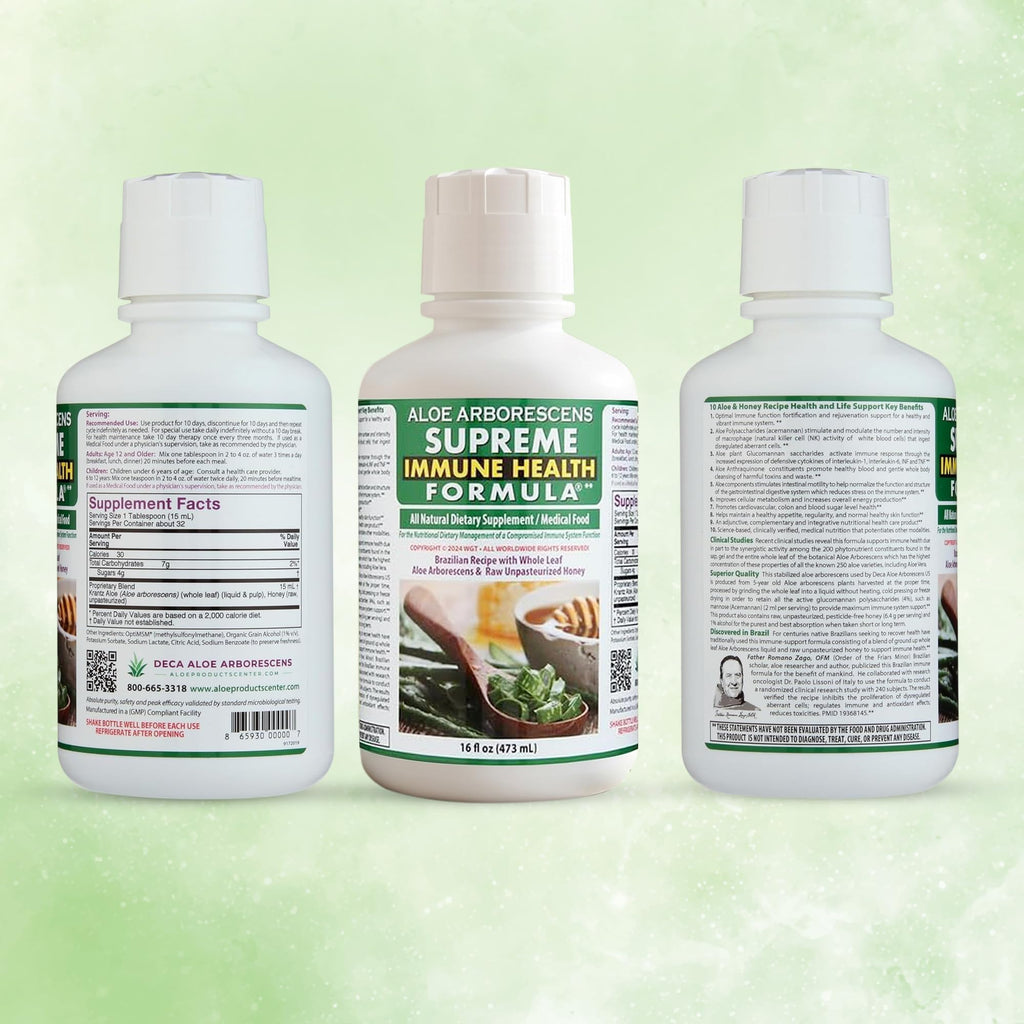 Aloe arborescens juice for families