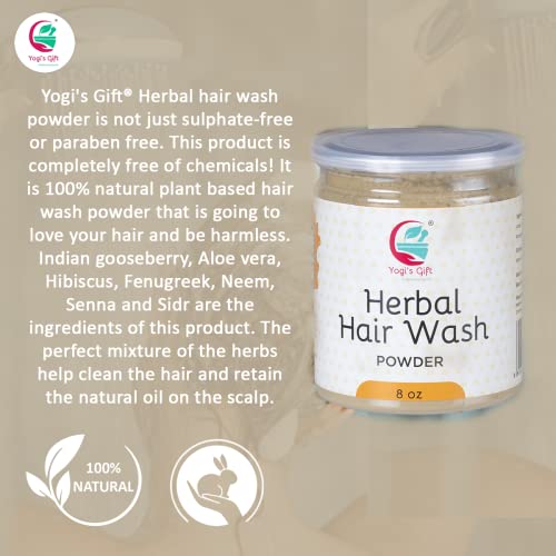 aloe-infused hair cleansing powder