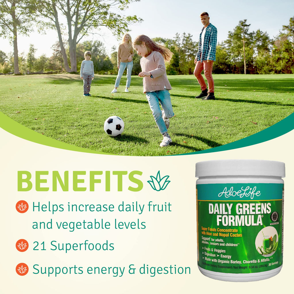 Aloe Life daily greens benefits