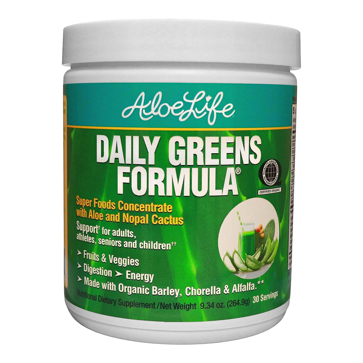 Aloe Life Daily Greens Powder benefits
