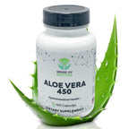 Aloe Vera 450 mg capsules for digestion