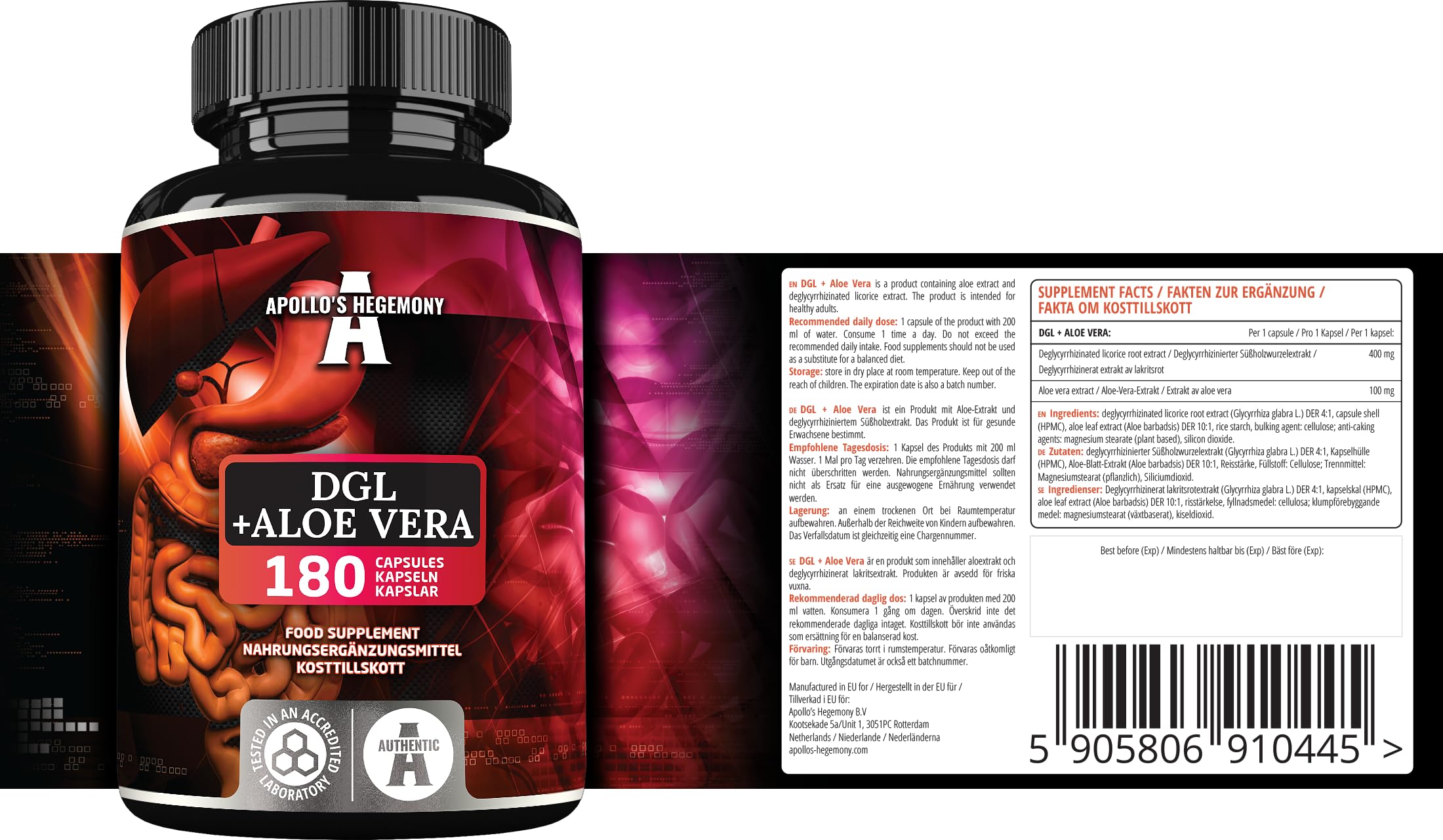 aloe vera and licorice root blend