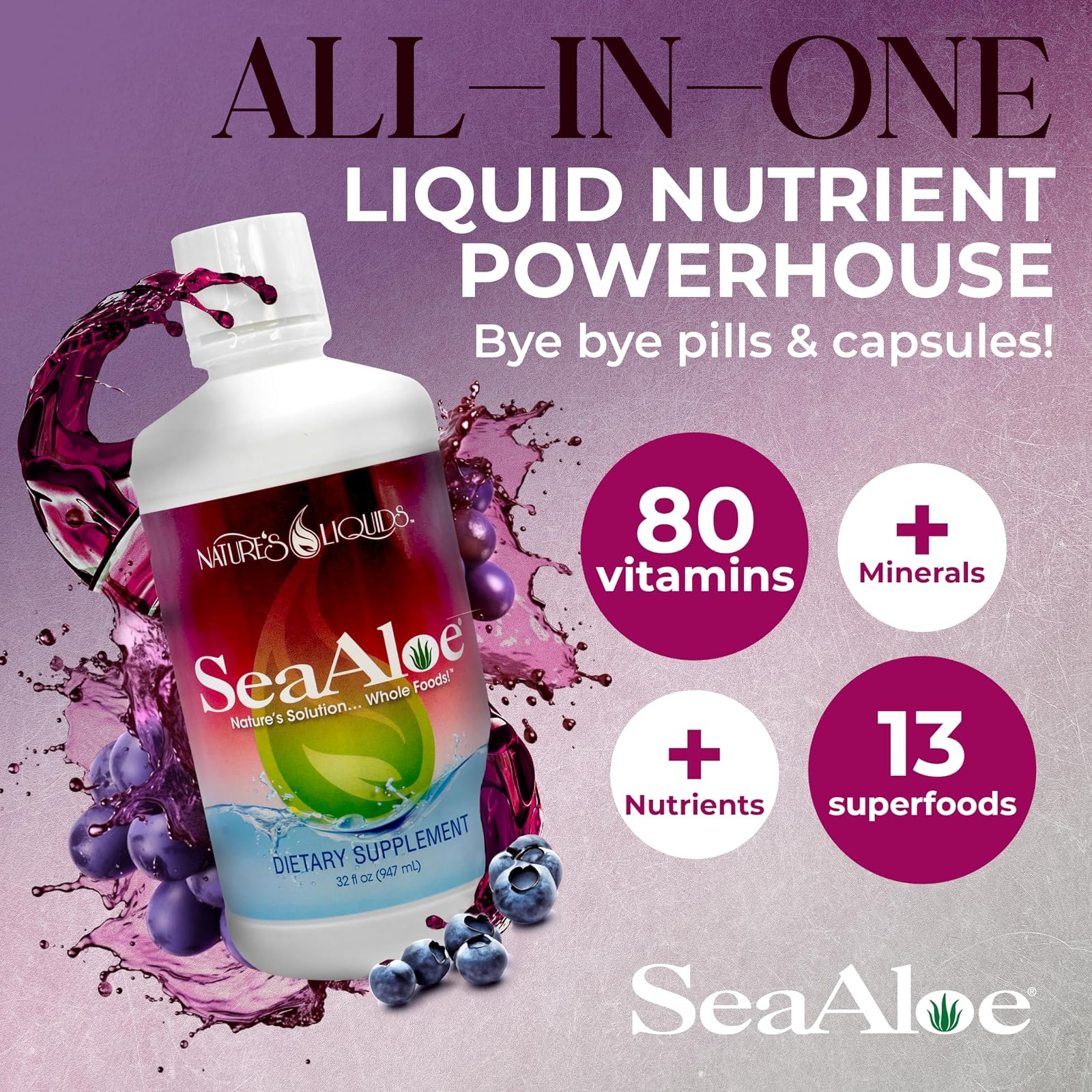Aloe vera and sea vegetables blend