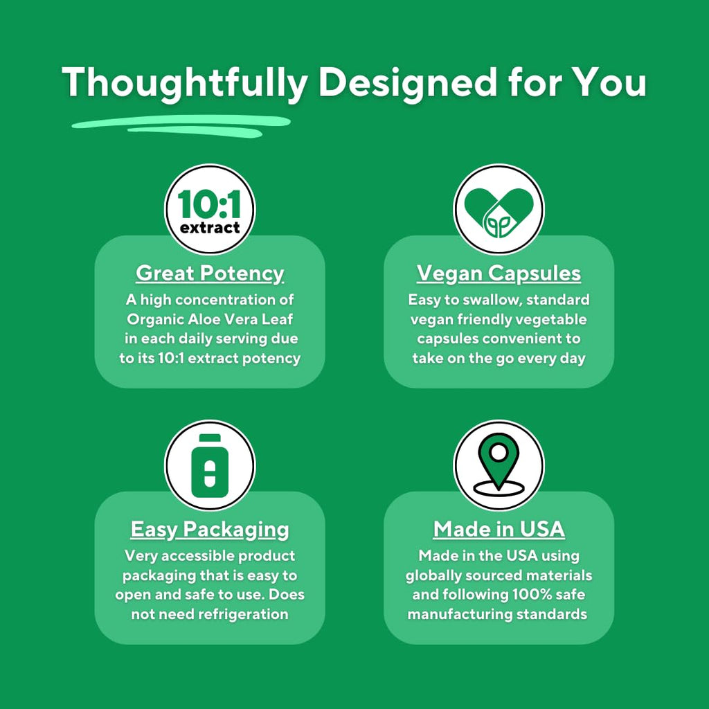 aloe vera capsules for daily nutrition