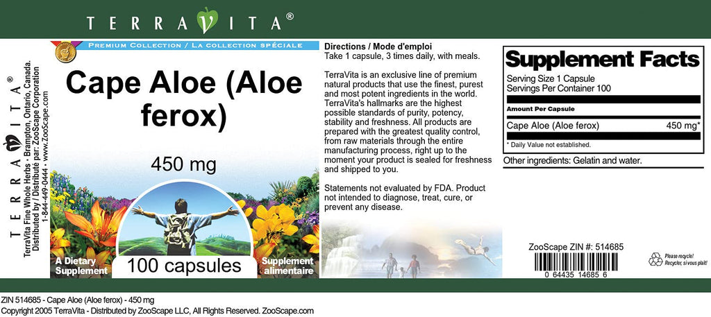 Aloe Vera capsules for digestion