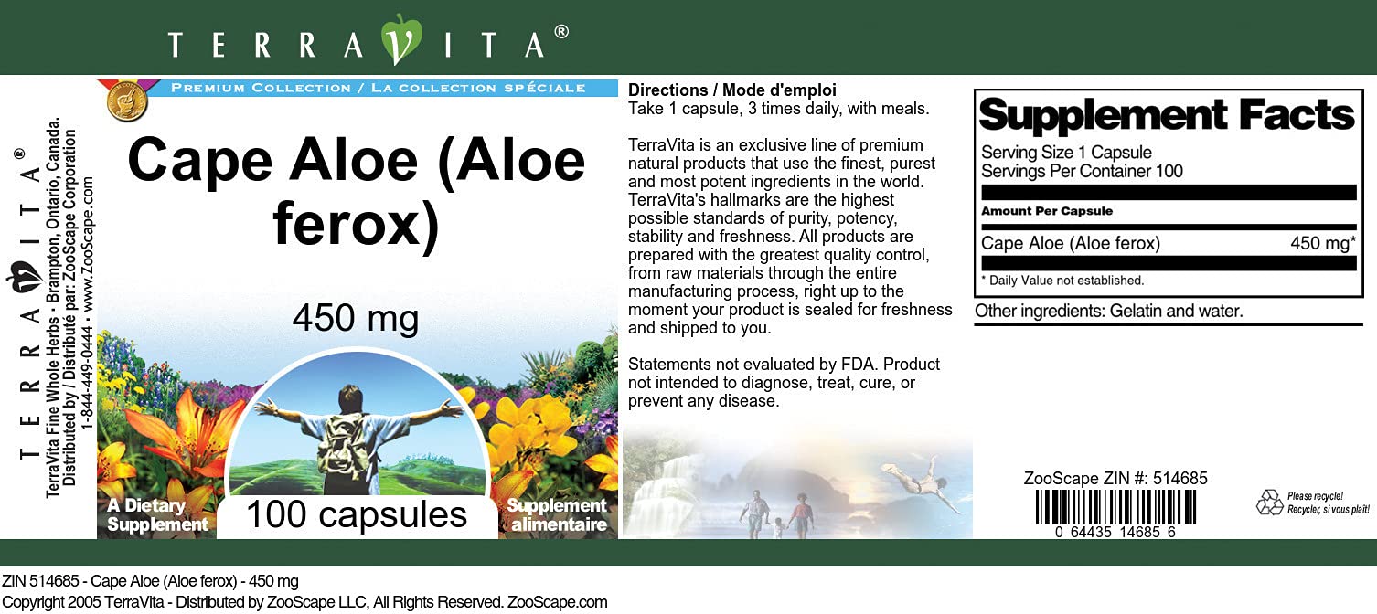 Aloe Vera capsules for digestion