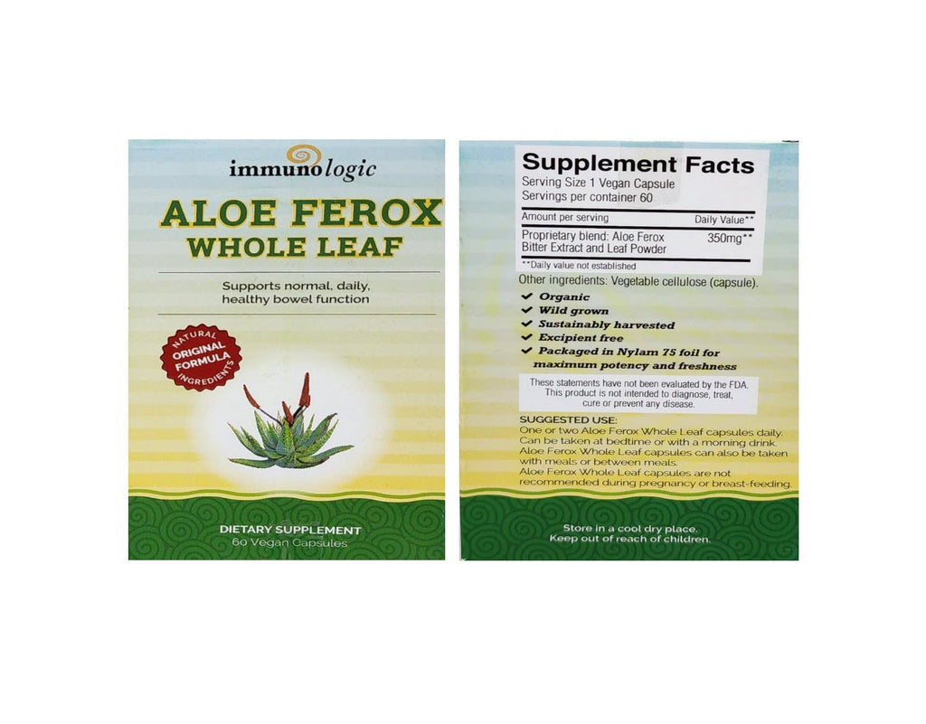 Aloe vera capsules for digestive health
