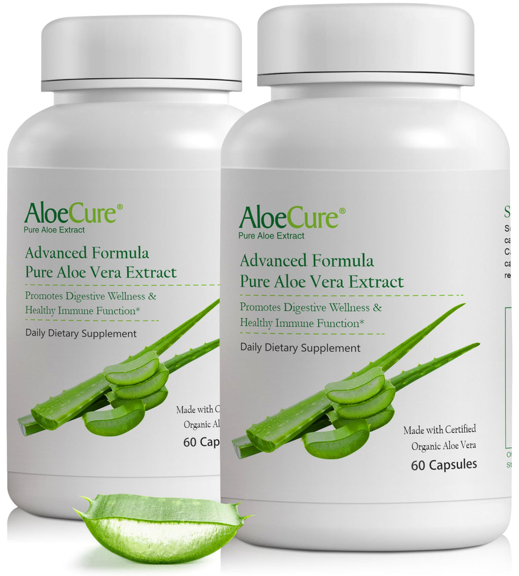 Aloe vera capsules for gut health