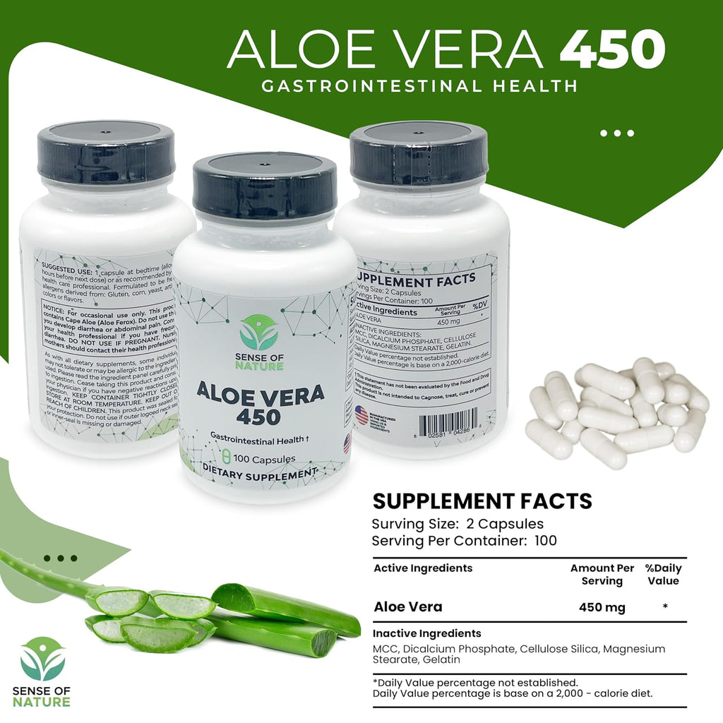 Aloe Vera capsules for immune support