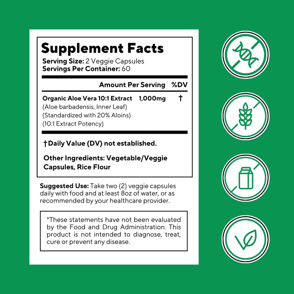 aloe vera capsules for natural hydration