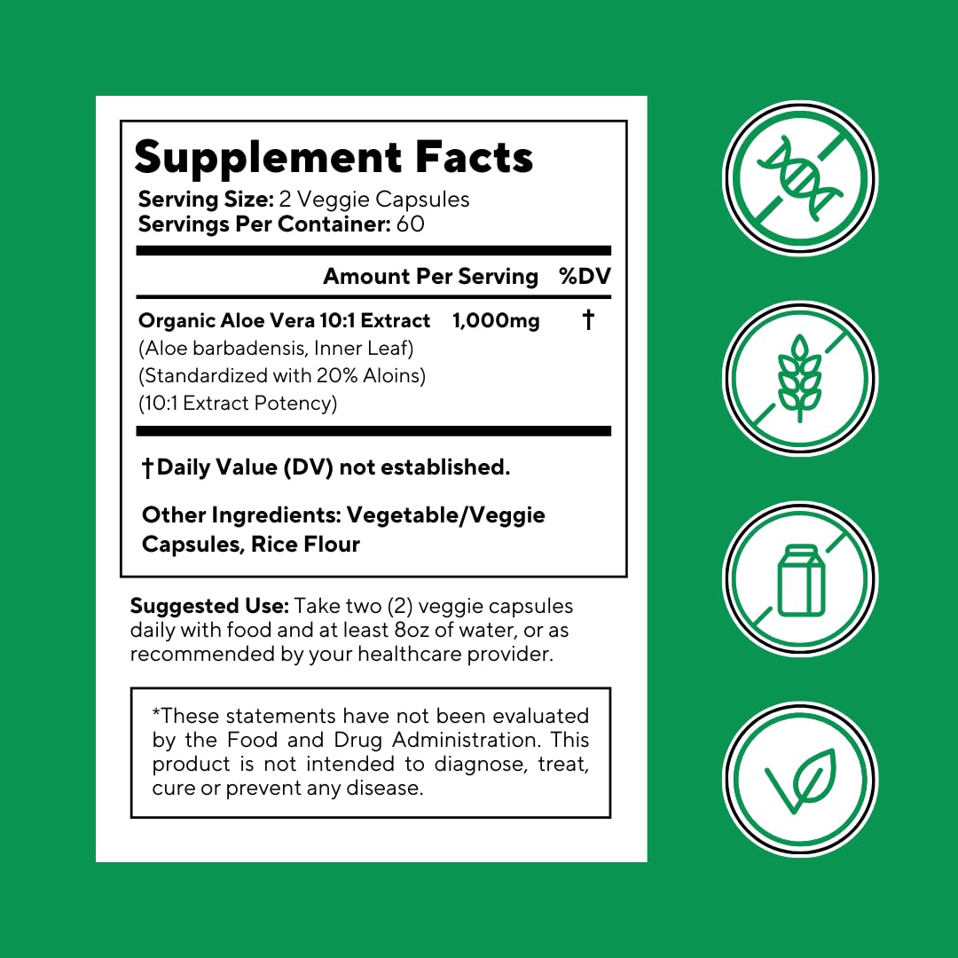 aloe vera capsules for natural hydration