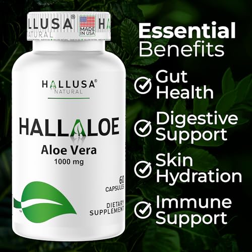 Aloe vera capsules for natural skin care