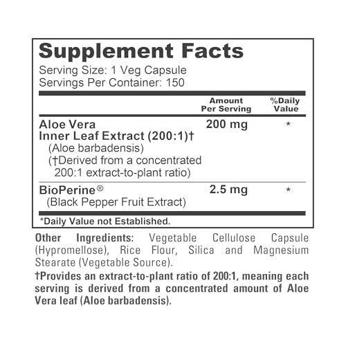 aloe vera capsules for wellness