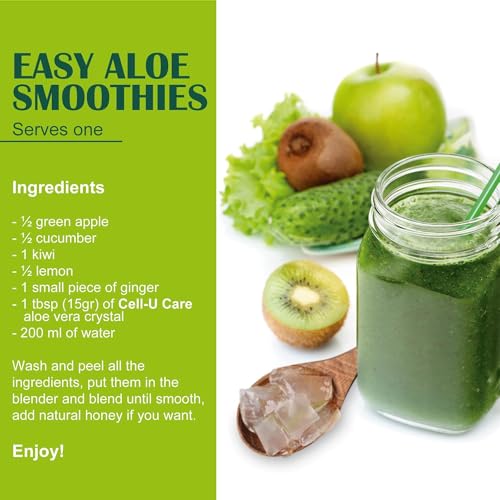 Aloe vera crystals for wellness
