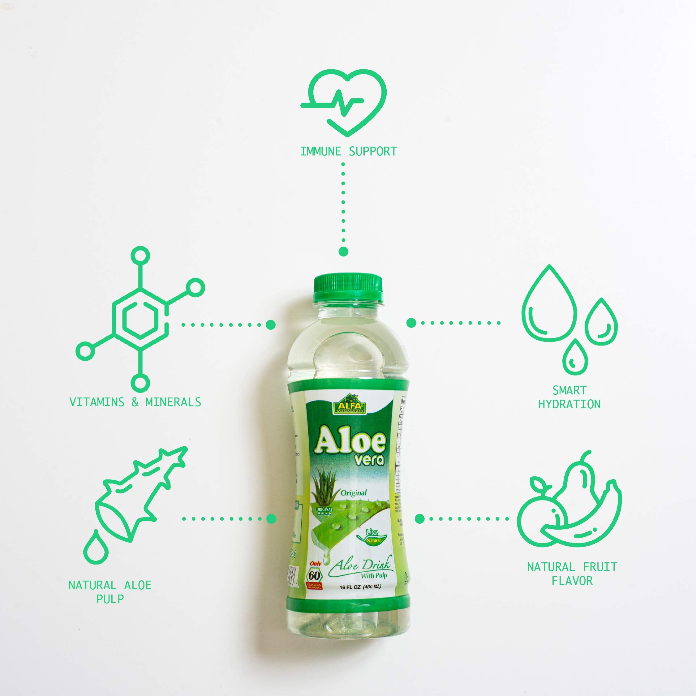 Aloe vera drink for digestive health