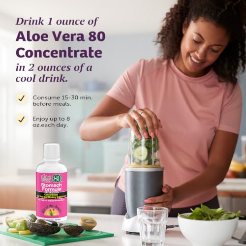 Aloe vera drink with herbal ingredients