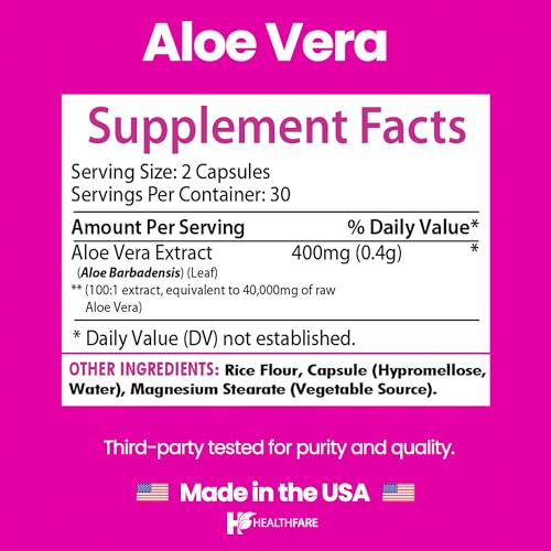 aloe vera extract for skin hydration