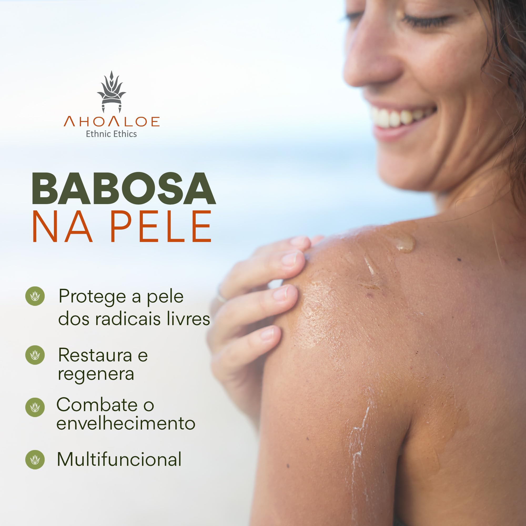 Aloe vera gel for sensitive skin