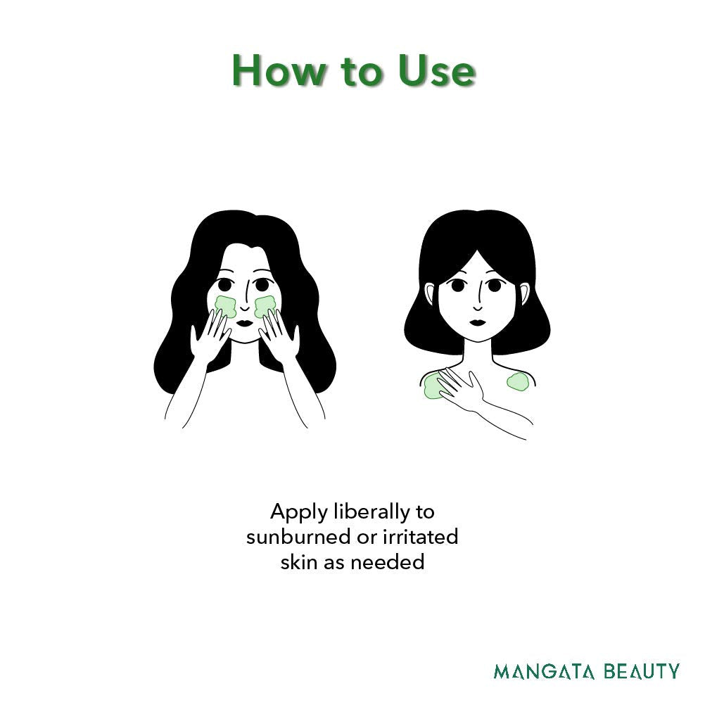 aloe vera gel for sunburn recovery