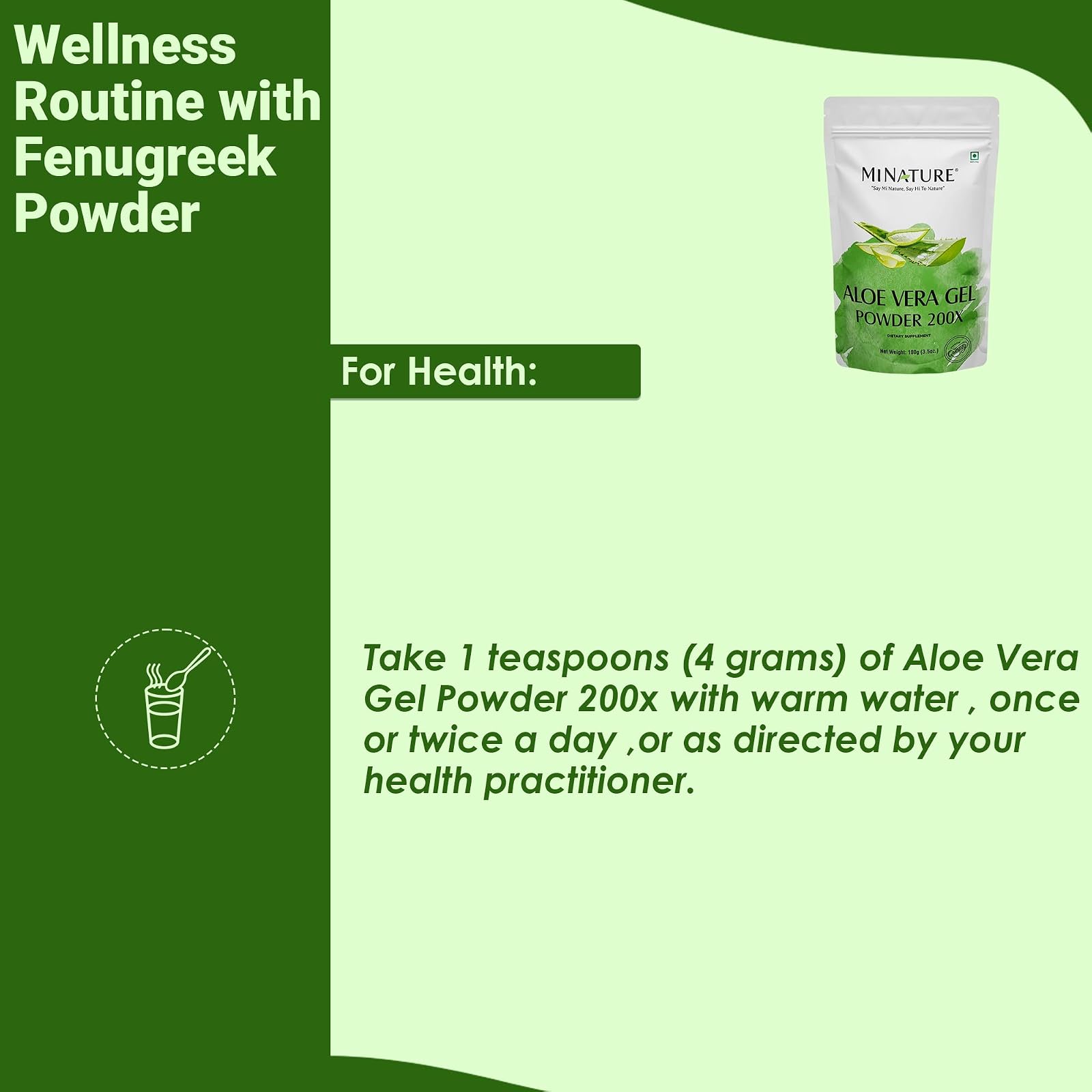 Aloe Vera Gel Powder for hair care